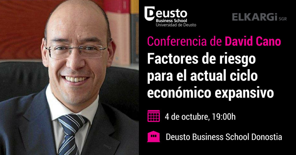 El economista David Cano analizará los factores que amenazan el ciclo ...