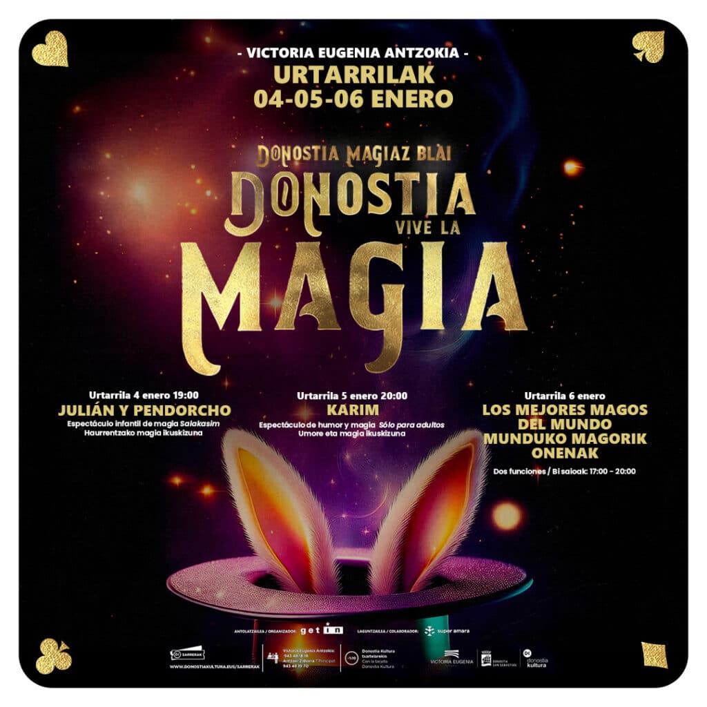 Los mejores magos estarán en 'Donostia vive la Magia'